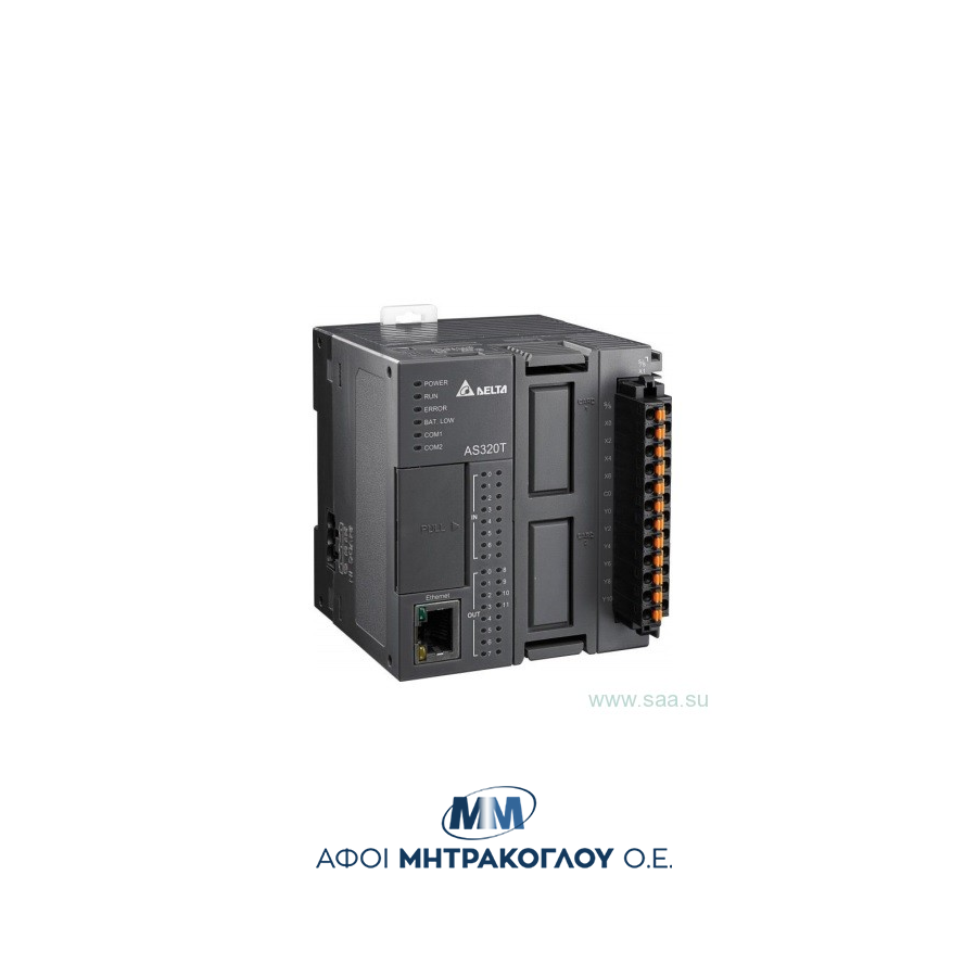 PLC - CPU DELTA AS300 Τρανζίστορ NPN (spring) - AS320T-B - Αφοί ...