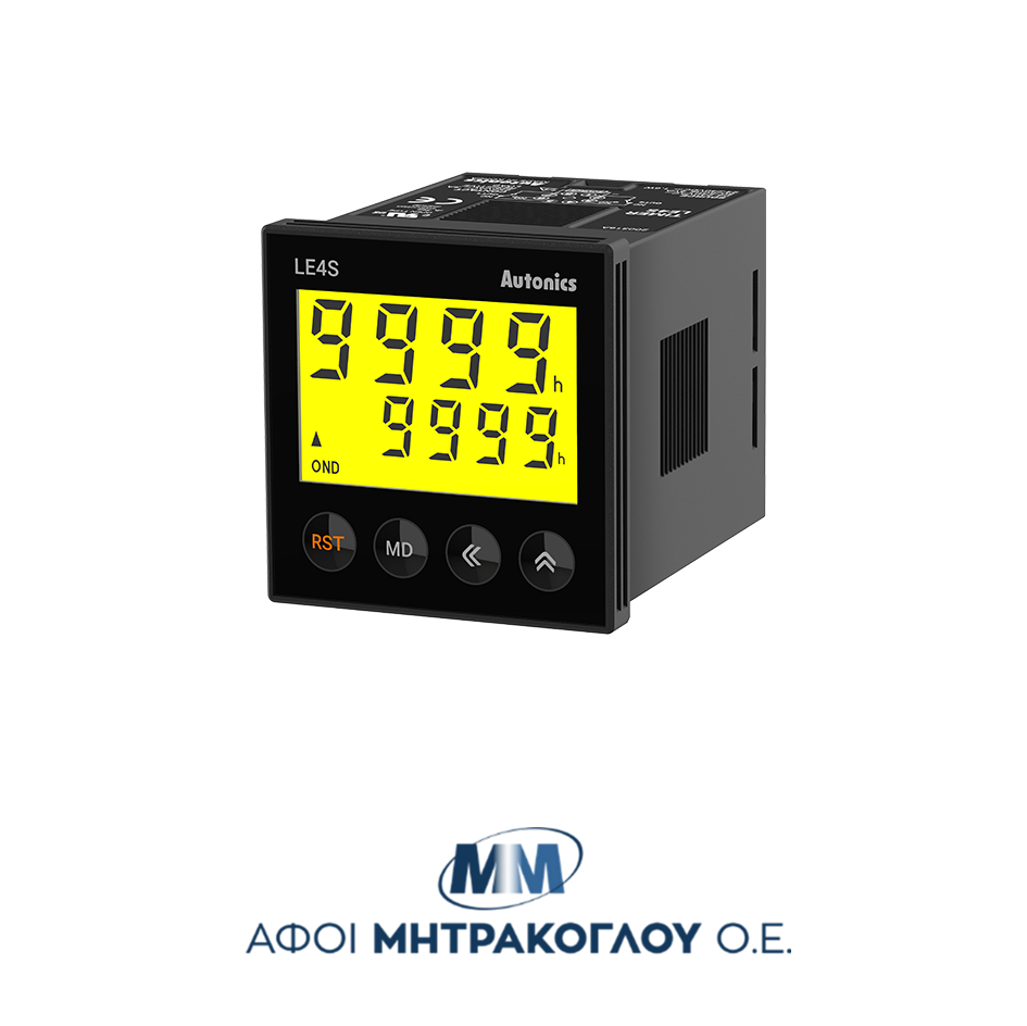 Χρονικό AUTONICS LE4S 24-240V AC/DC 48x48mm LCD Backlight