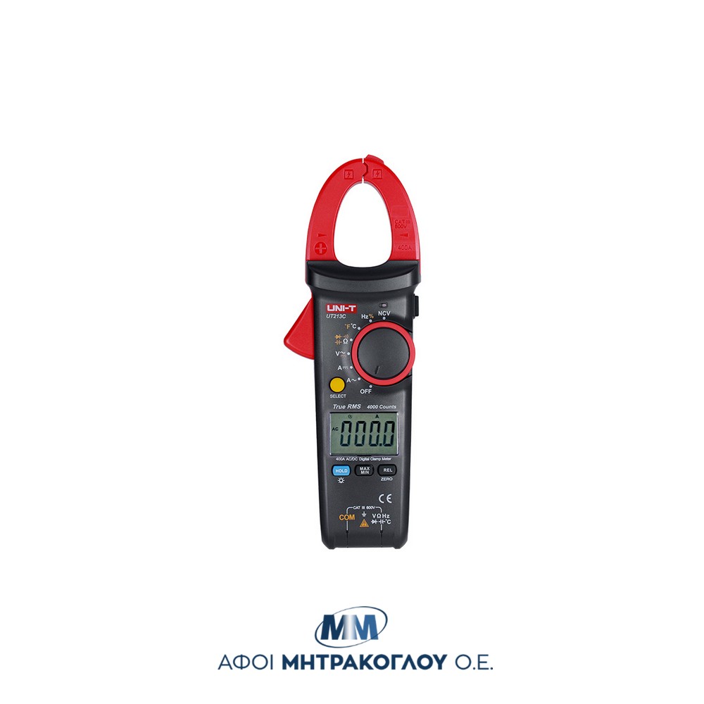 Ψηφιακή Αμπεροτσιμπίδα - Πολύμετρο 400A AC/DC UNI-T UT213C